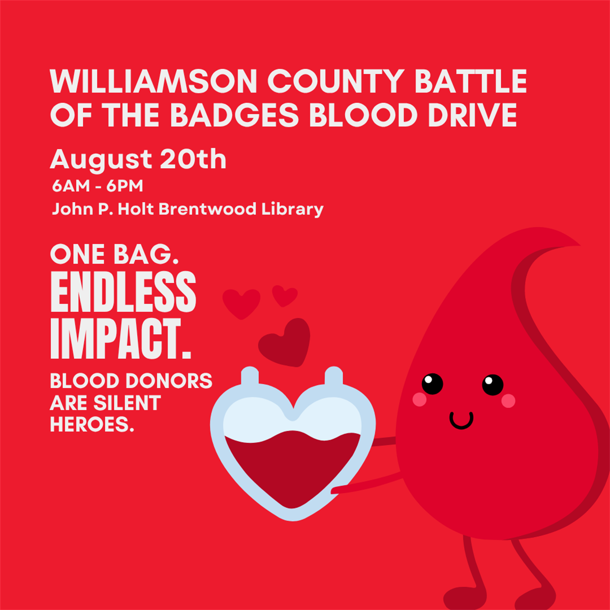 12th Annual Battle of the Badges Blood Drive Set for Aug. 20 - City of ...